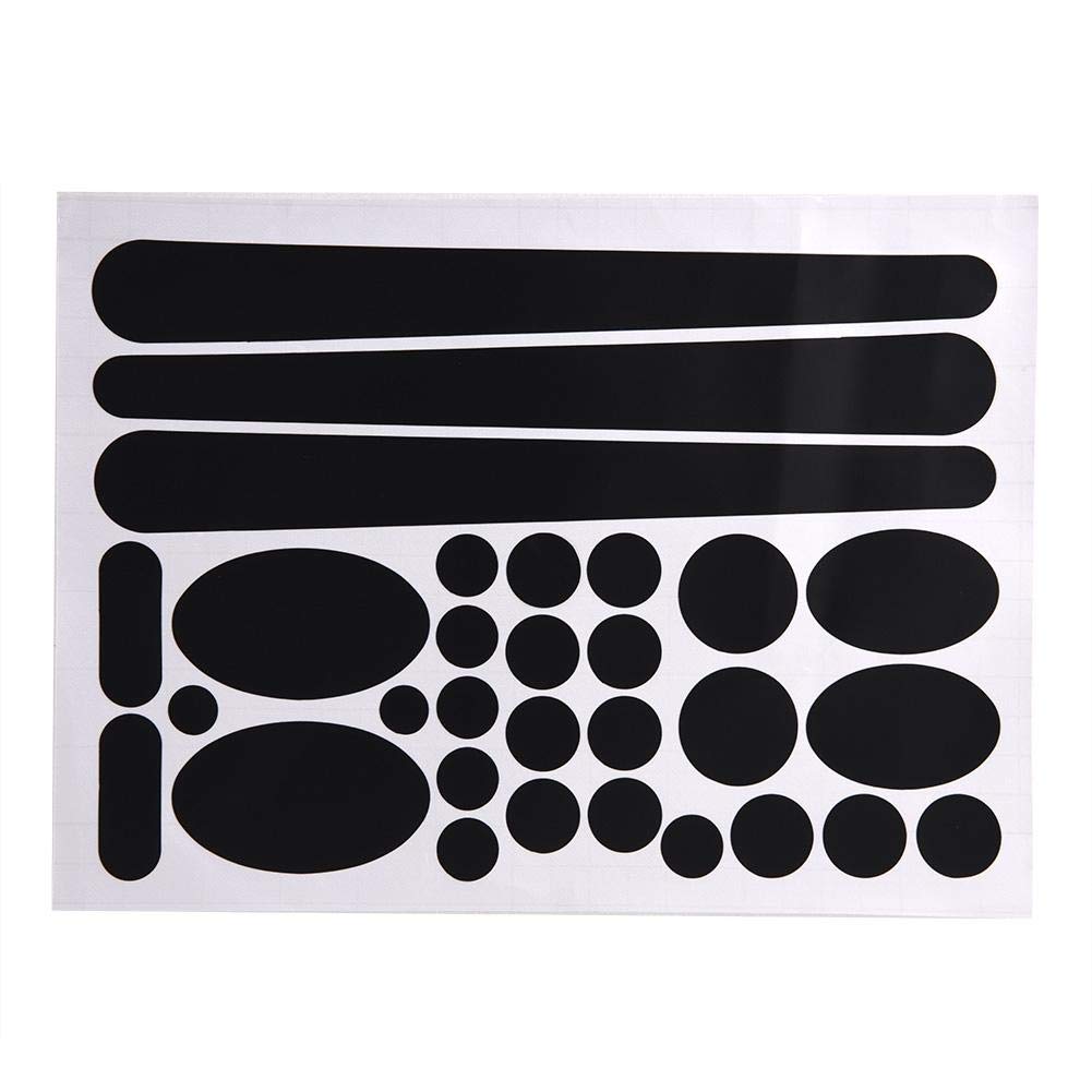 Alomejor Bicycle Decal Stickers Chainstay and Frame Protector Kit for Mountain Bike Road Bike Chain Protective Black(Black)