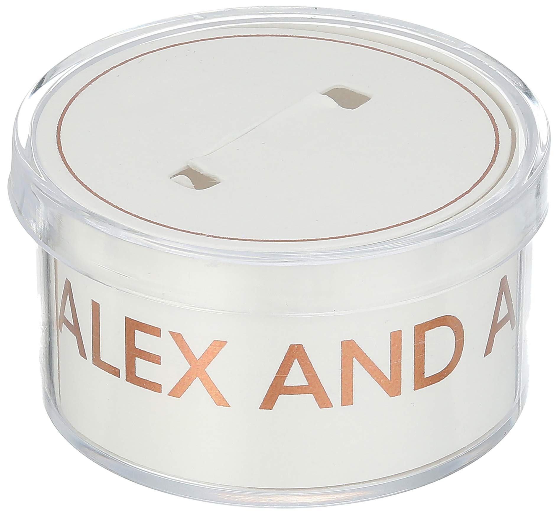 Alex and Ani Women's Swarovski Color Code Adjustable Ring April Clear Crystal, 14kt Gold Plated