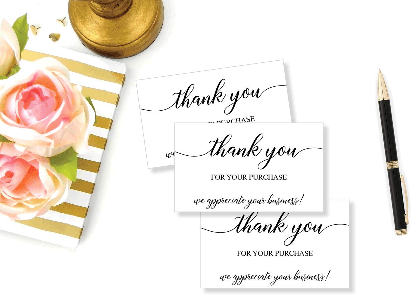 All Ewired Up 50 Thank You for Your Purchase Cards - Customer Thank You Cards - Package Insert