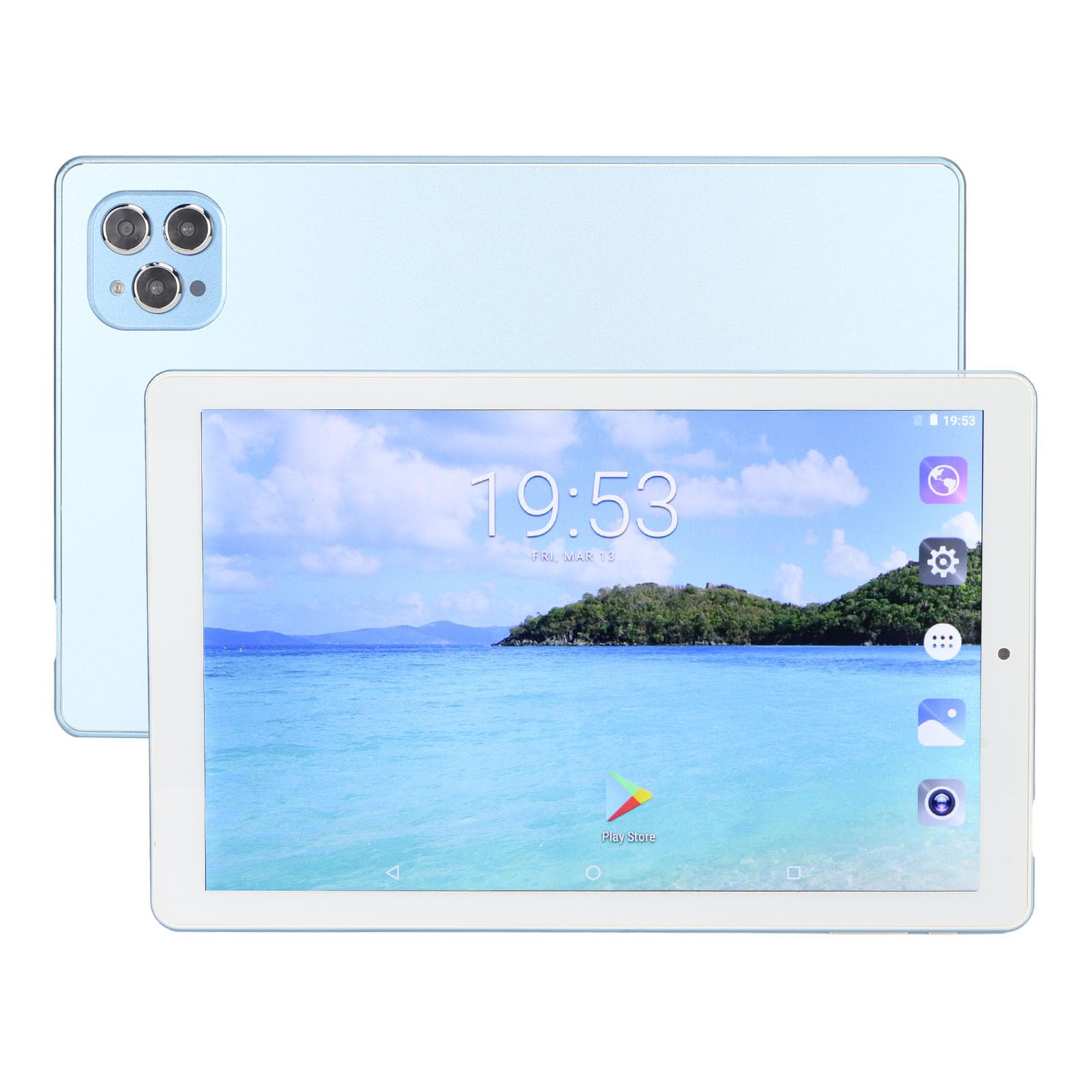 Acogedor 10.1 Inch 2 in 1 Tablet,11.0, 5G WiFi, 4GB RAM 64GB ROM, 1920X1200 HD Touch Display, Dual Speakers, 8800mAh Battery (US Plug)