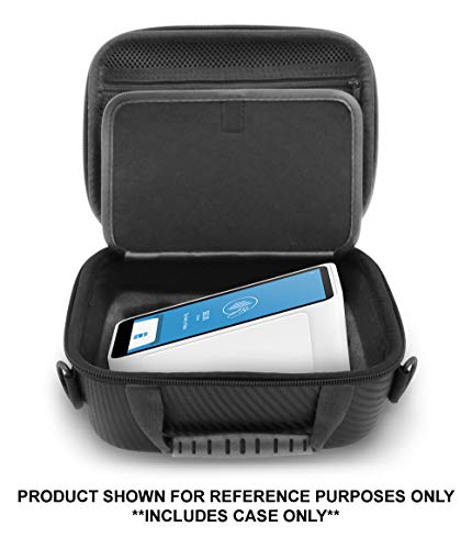 CASEMATIX Travel Carry Case Compatible with Square Terminal Reader, Printer Paper and Accessories with Adjustable Shoulder Strap, Case Only