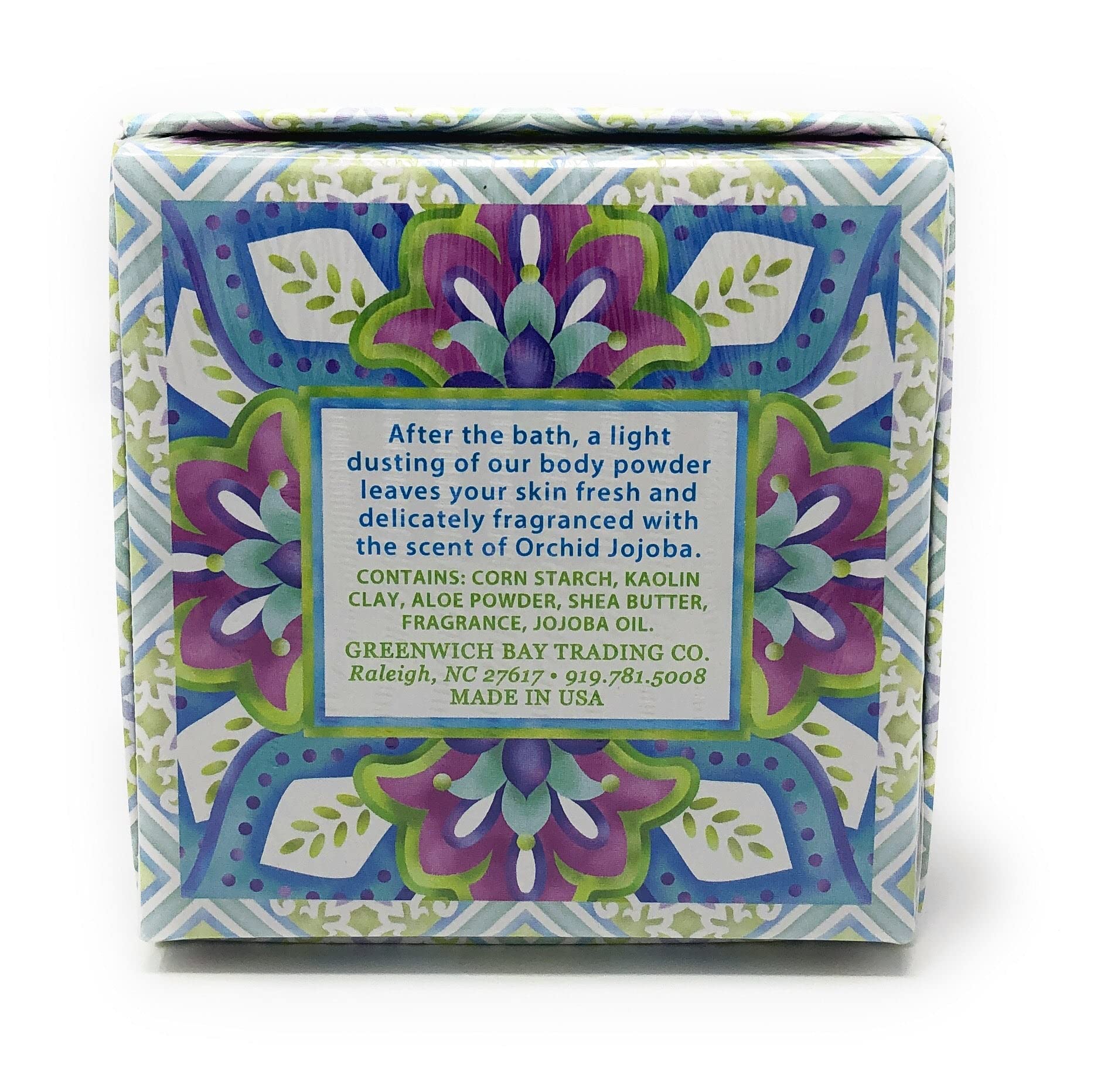 Greenwich Bay Trading Co. Scented Dusting Powder, 4 Ounce, Orchid Jojoba