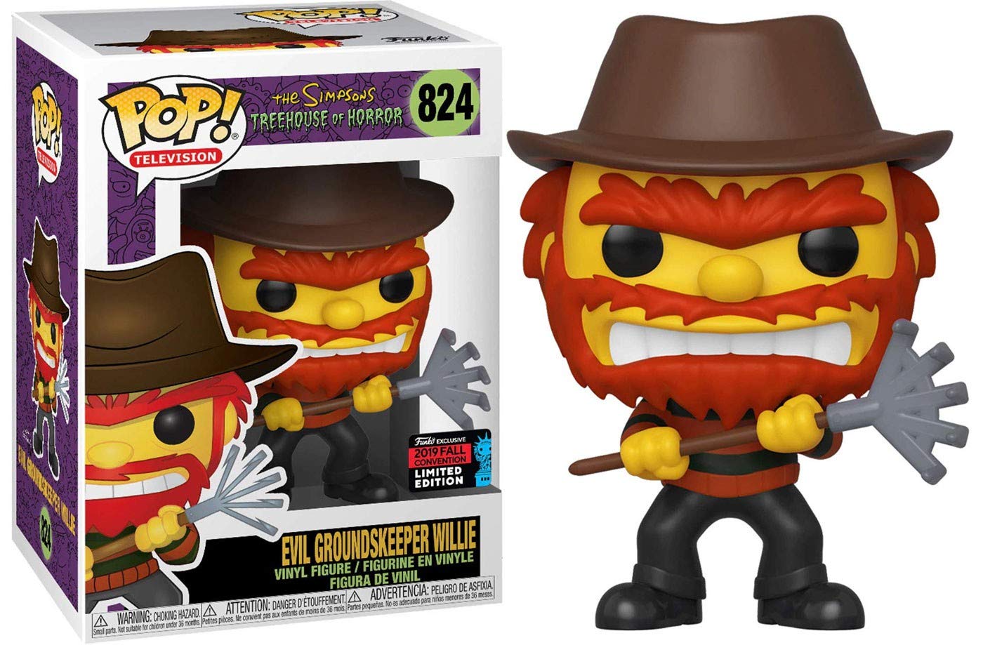 Funko Pop! Animation: Simpsons - Evil Groundskeeper Willie, Fall Convention Exclusive