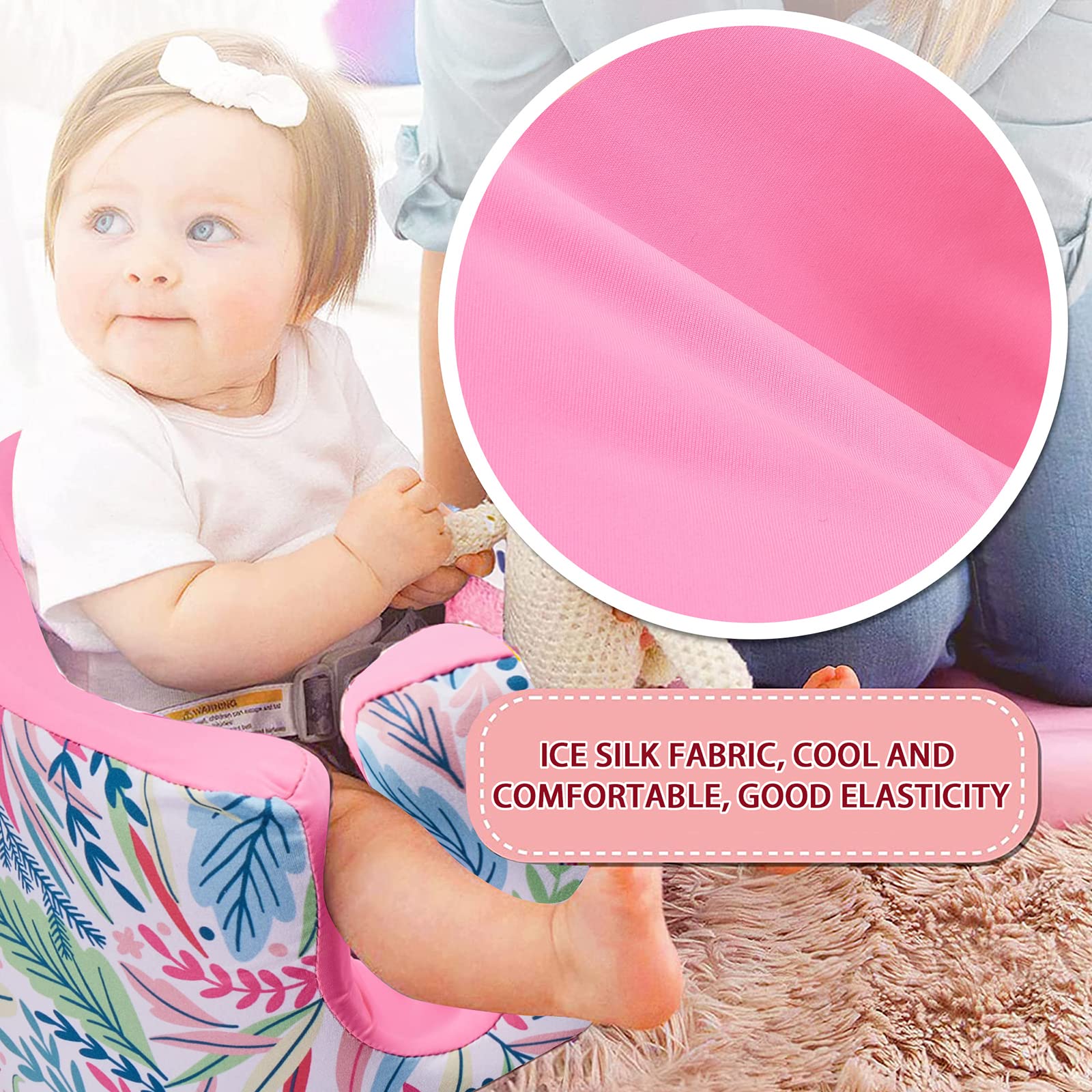Baby Seat Cover, Multiple Styles Chair Cover Protection only Compatible with Bumbo Seats. (Multicolor Leaf)
