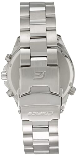 Casio Men's Stainless Steel Quartz Sport Watch Strap, TBD, 22 (Model: EF527D-2AV), Silver-Tone