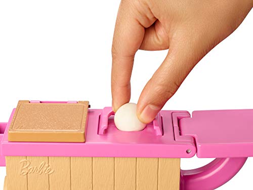 Barbie Noodle Bar Playset with Brunette Doll, Workstation and Accessories