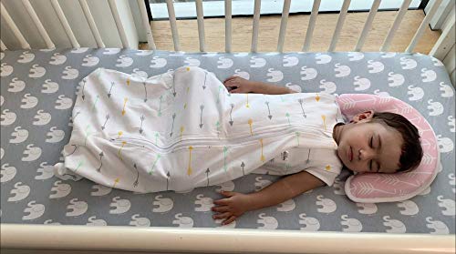 Pack n Play Sheets – Premium Pack and Play Sheets 4 Pack – 100% Super Soft Jersey Knit Cotton Playard Mattress Sheets – Portable Playpen Fitted Play Yard Mini Crib Sheet For Boy & Girl (24 x 38 x 5)