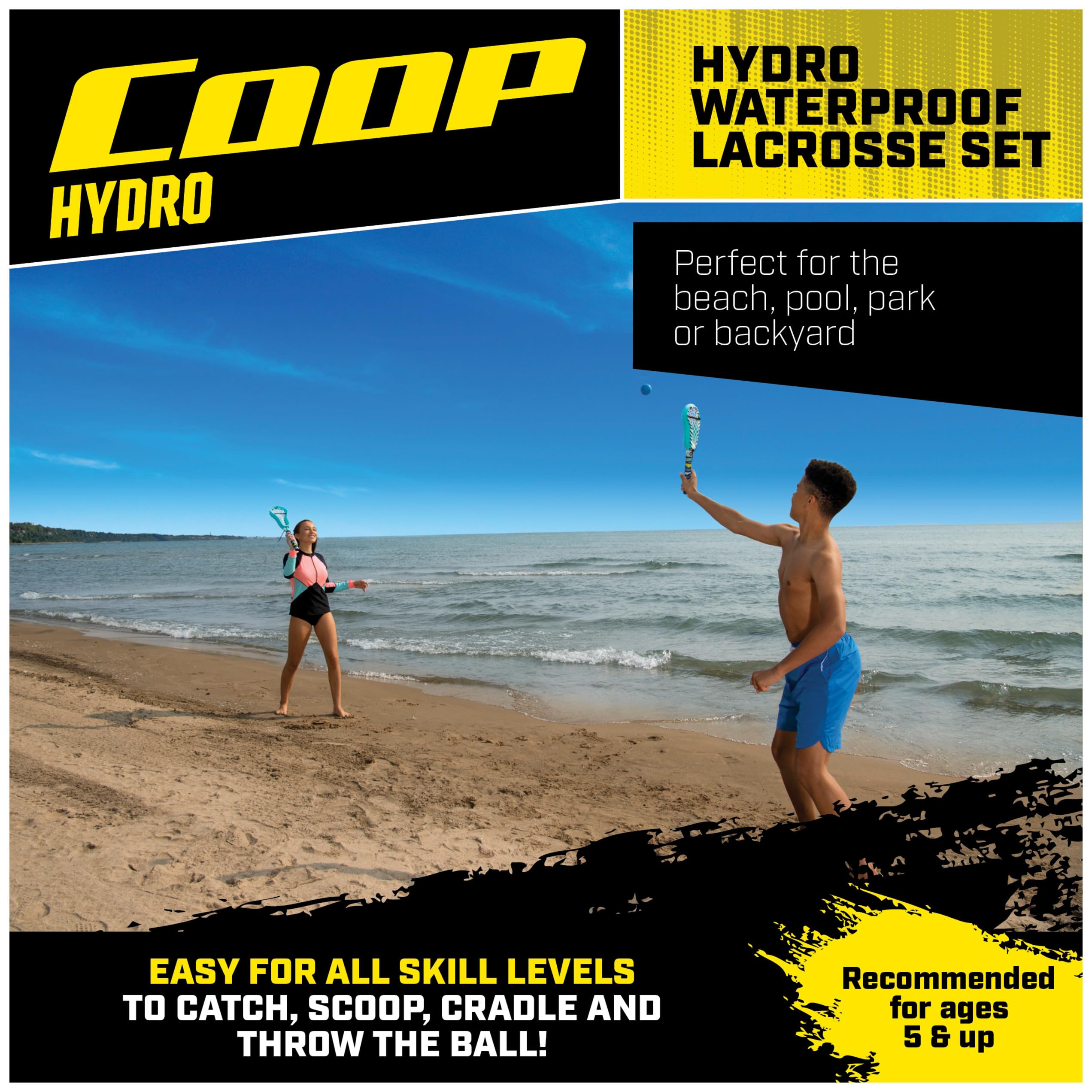Coop by SwimWays Hydro Lacrosse, Green, Outdoor Games For Adults & Kids