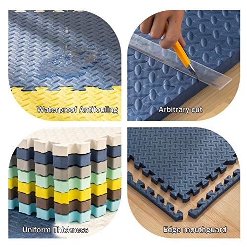 ALGFree Foam Interlocking Tiles Living Room Interlocking Floor Mats Splice Child Crawling Mat Large Baby Jigsaw Puzzle Climbing Mat Thicken Non-Slip Carpet, Free Stitching