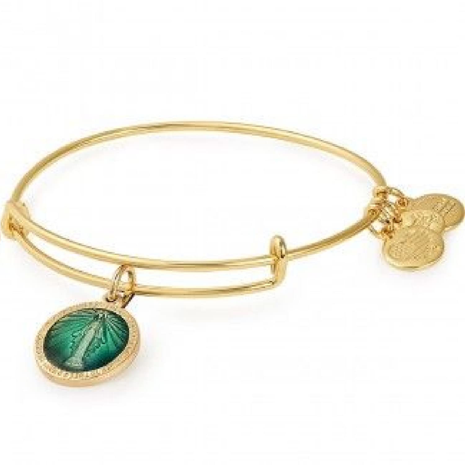 Alex and Ani Women's Color Infusion Mother Mary Bangle Bracelet, Shiny Gold
