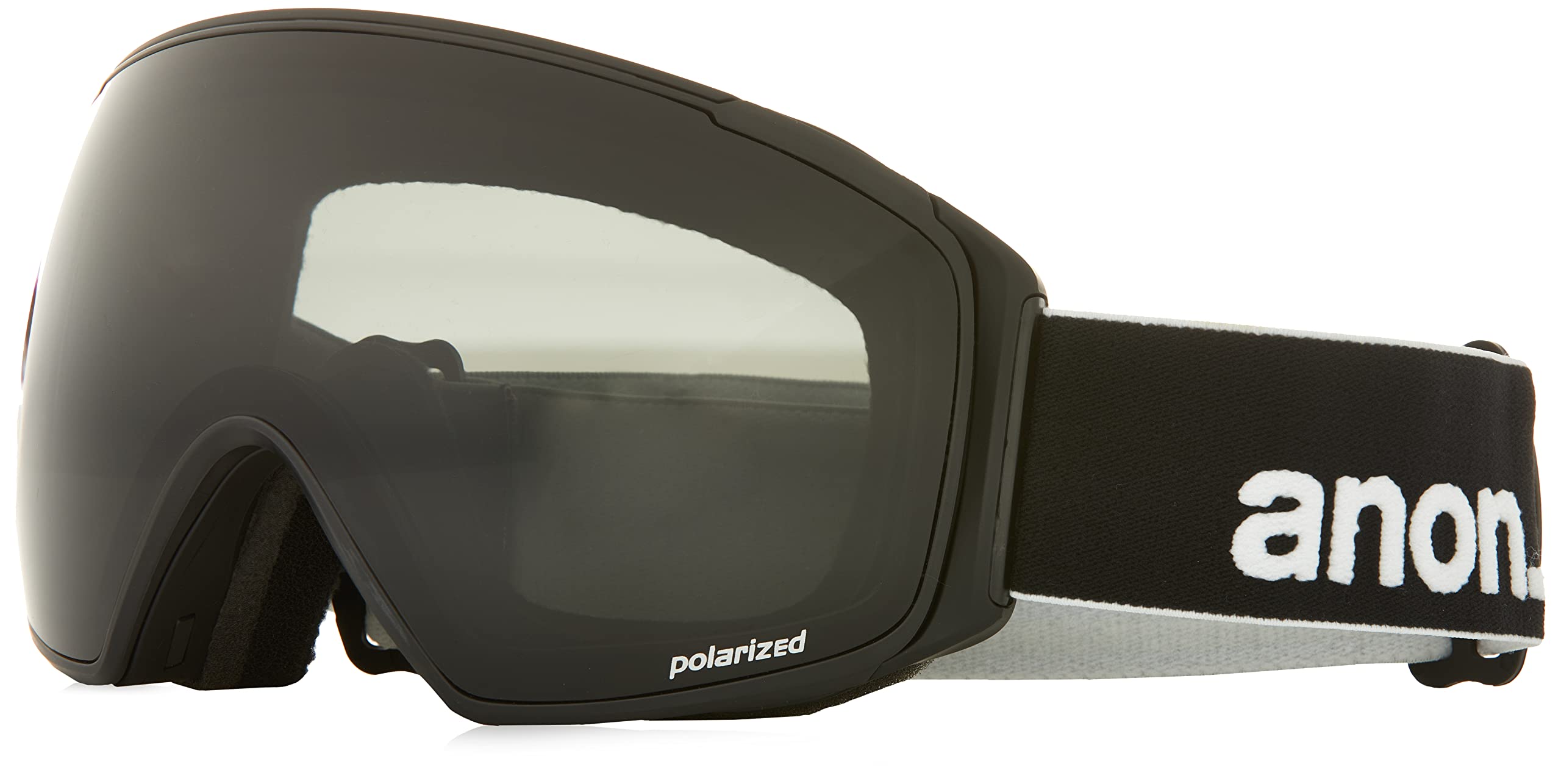 Anon M4S Polarized Toric Goggles + Bonus Lens + MFI face mask, Frame: Black, Lens: Polar Smoke (8% / S4), Spare Lens: Perceive Variable Violet (34% / S2)