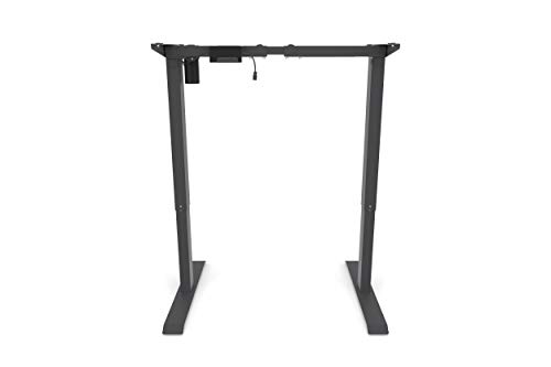 HON Basyx Commercial-Grade Single Motor Electric Height Adjustable, Standing Desk Base, 28" to 47" High, Black