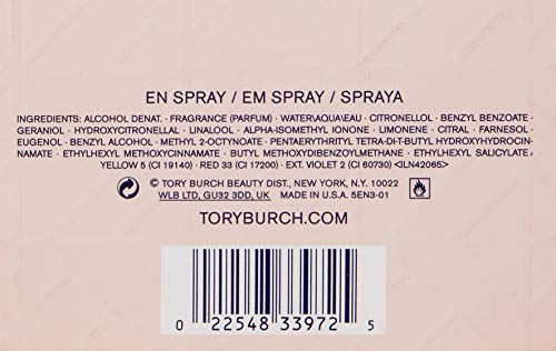 Tory Burch Jolie Fleur Rose By For Women Eau De Parfum Spray 3.4 oz