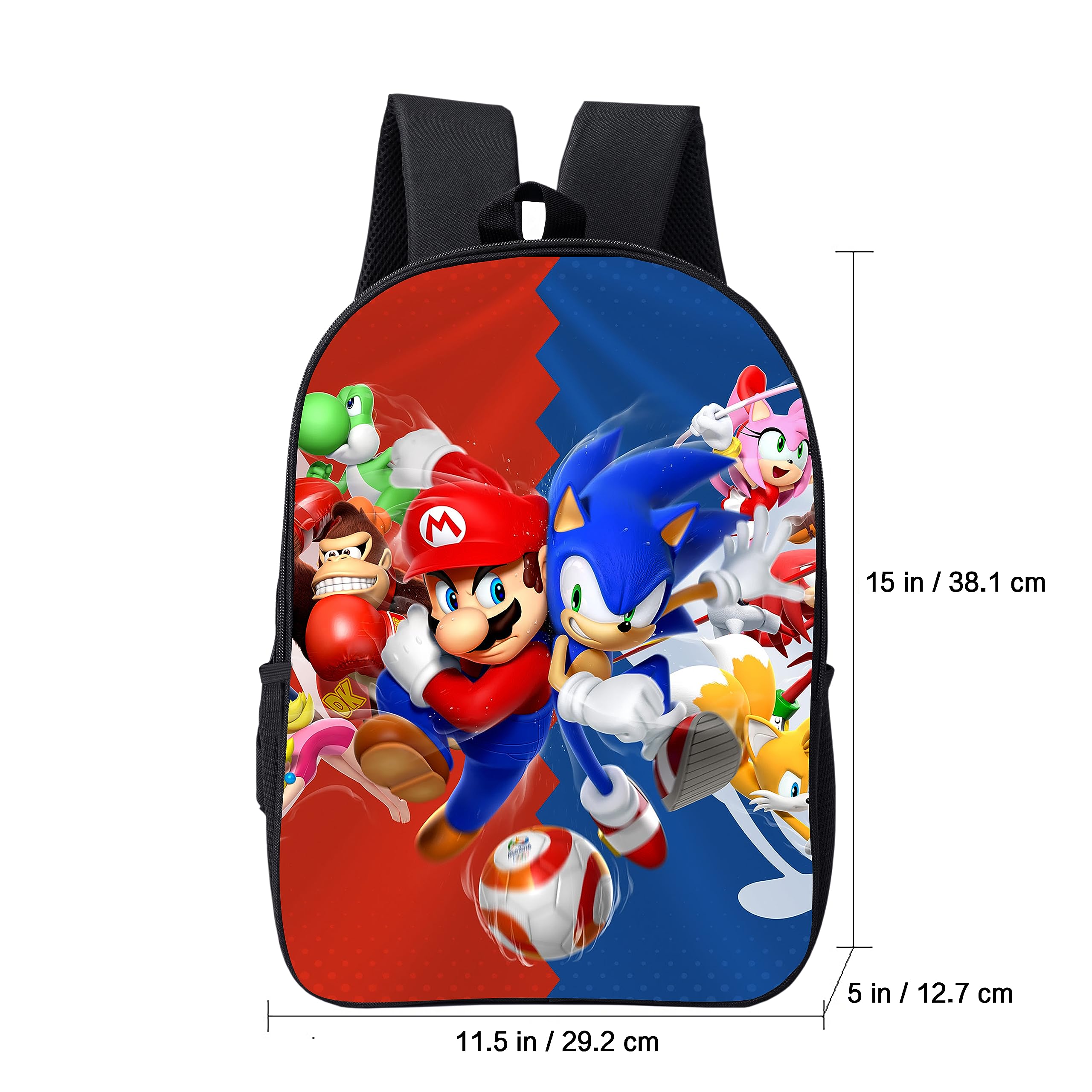 Artoon Backpack 3D Printing Bookbag High Capacity Multifunction Durable Casual Daypack for Boys Girls HS-04