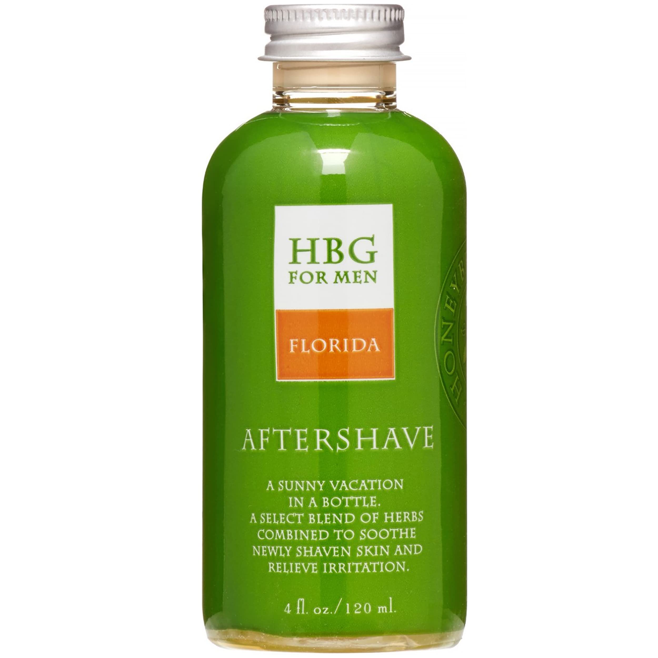 Honeybee Gardens Soothe & Refresh Herbal Aftershave with Aloe & Witch Hazel for Men - Florida - Cool and soothing citrus | Gluten-Free, Vegan, Cruelty-Free, 4 Fl Oz