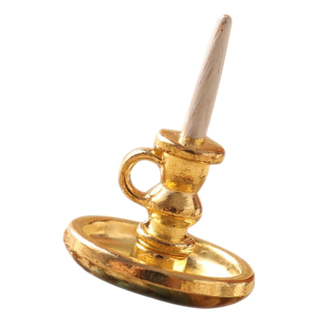 BESPORTBLE Candle Holder Ornament Home Decor Candles Doll House Prop Mini House Models Realistic DIY Model Mini House Decor Miniatures Decor Candle Holder Model Prop Creative Mini Decor Alloy