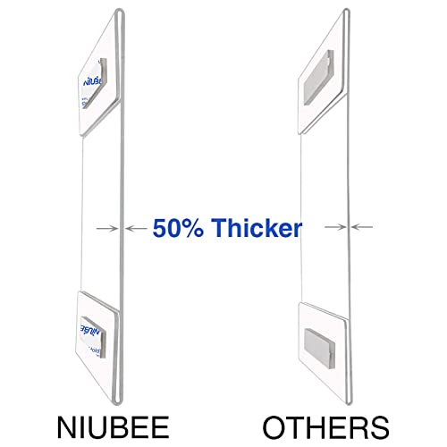Niubee Acrylic Sign Holder 11 x 17 inches Wall Mount Sign Holders Clear Acrylic Frame with Double Sided Tape Clear Poster Frames Plastic Sign Holder for Office, Home, Restaurant, Vertical, 3 Pack
