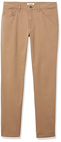 Amazon Essentials Men's Skinny-Fit 5-Pocket Comfort Stretch Chino Pant (Previously Goodthreads), Light Khaki Brown, 35W x 30L