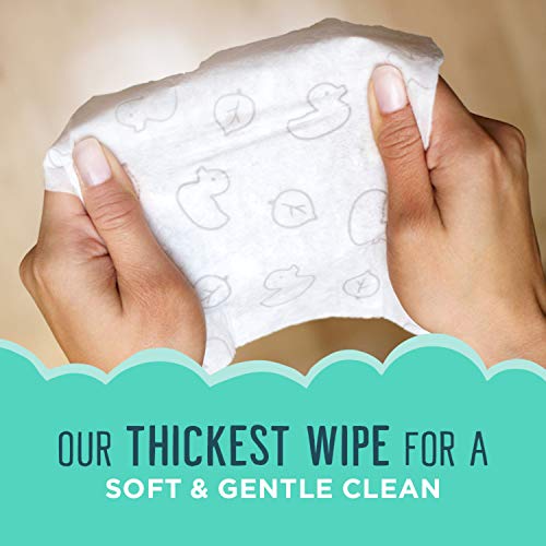 Seventh Generation Free & Clear Baby Wipes Refill Unscented and Sensitive Gentle as Water 64 count Pack of 12 (768 Total)