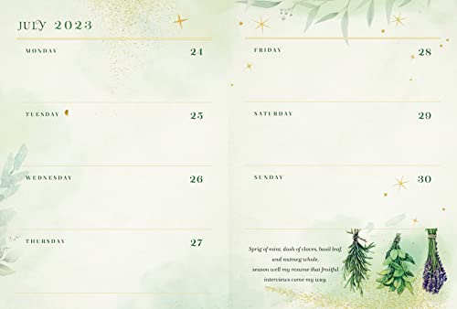 Herbal Magic 2024 Weekly Planner: July 2023 - December 2024