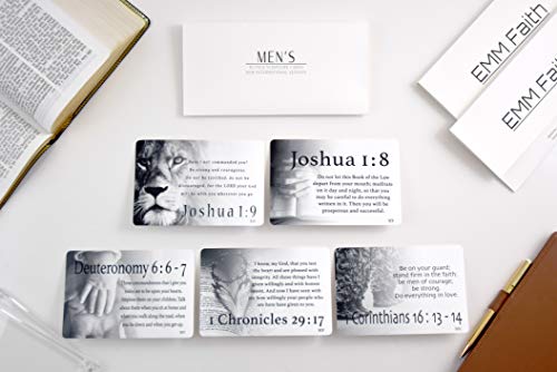 Men’s Scripture Cards (10-Pack), Inspirational Memorization Bible Verse Cards of Encouragement (NIV)