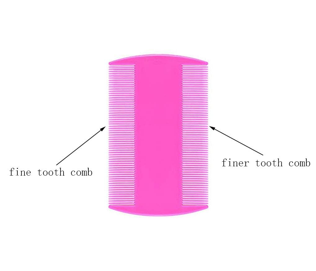 CDOFFICE 5 PCS Flea Lice Combs Grooming Fine Tooth Hair Combs for Dogs Cats