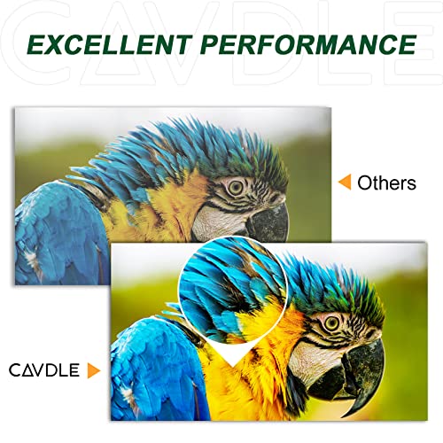CAVDLE Compatible 932XL 933 Ink Cartridge Replacement for HP 932 XL 933 XL for Use with HP Officejet 7110 6700 6100 6600 7510 7612 7610 Inkjet Printer, 4 Packs - Black Cyan Magenta Yellow