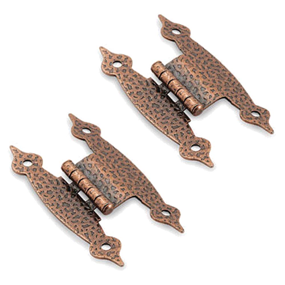 Amerock Colonial "H" 3/8" Offset Cabinet Hinge Antique Copper (25)