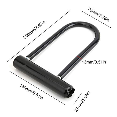 Anti-Theft Lock, Bike Lock Bike Anti-Theft Lock Black Durable in Use Safety Lock for Bicycle