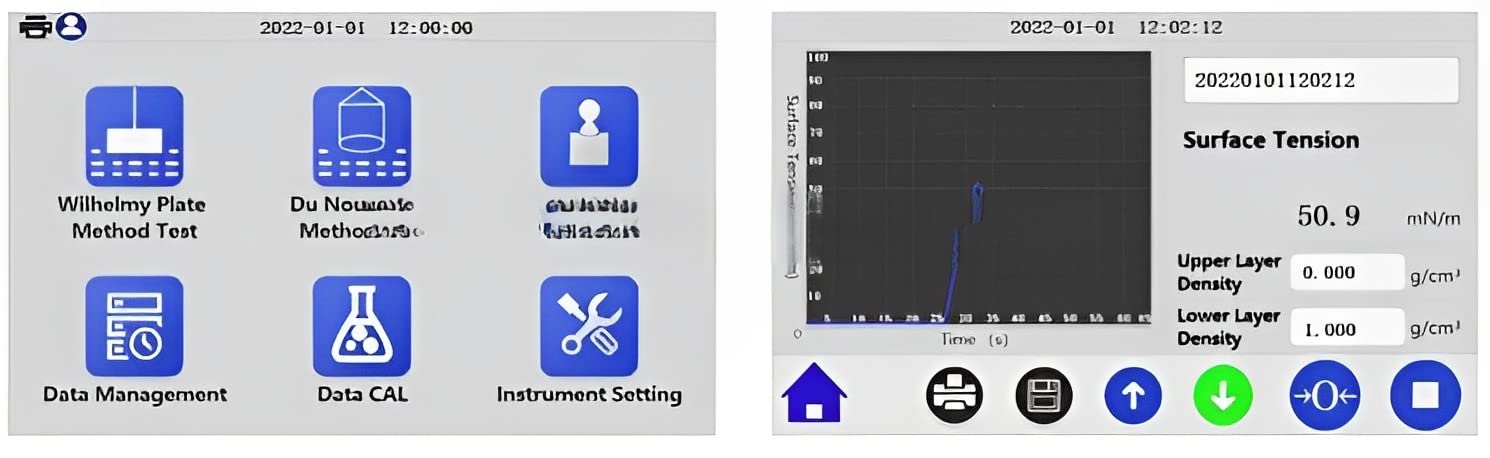 Automatic Liquid Surface Tensiometer Platinum Ring Interfacial Tension Meter 500mN/m BZY-200
