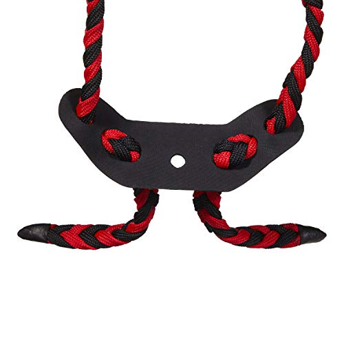 Allen Paracord Braided Wrist Bow Sling, Black/Red