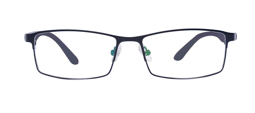 ALWAYSUV Retro Black TR90 Full Frame Nearsighted Myopia Shortsighted Glasses Transparent Lens Distance Glasses For Women/Men (Black, -1.00, x)