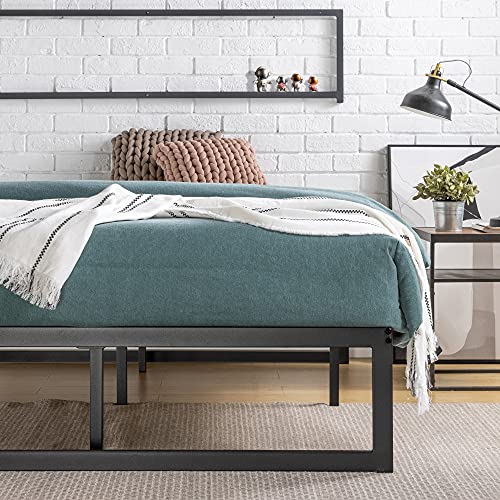 ZINUS Abel Metal Platform Bed Frame / Mattress Foundation with Steel Slat Support / No Box Spring Needed / Easy Assembly, King, Black