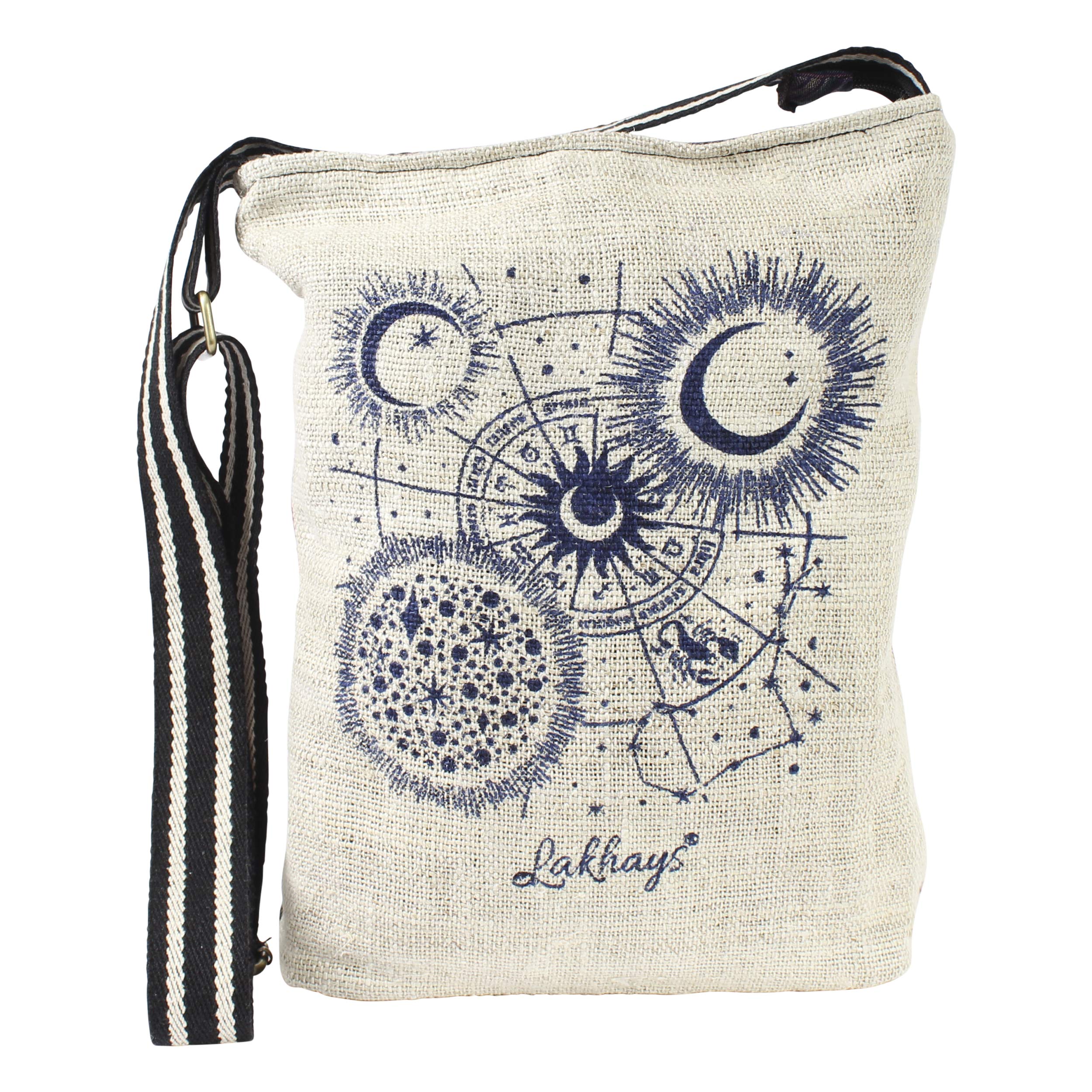 Hemp-Ctn Crossbody Bag-Navy