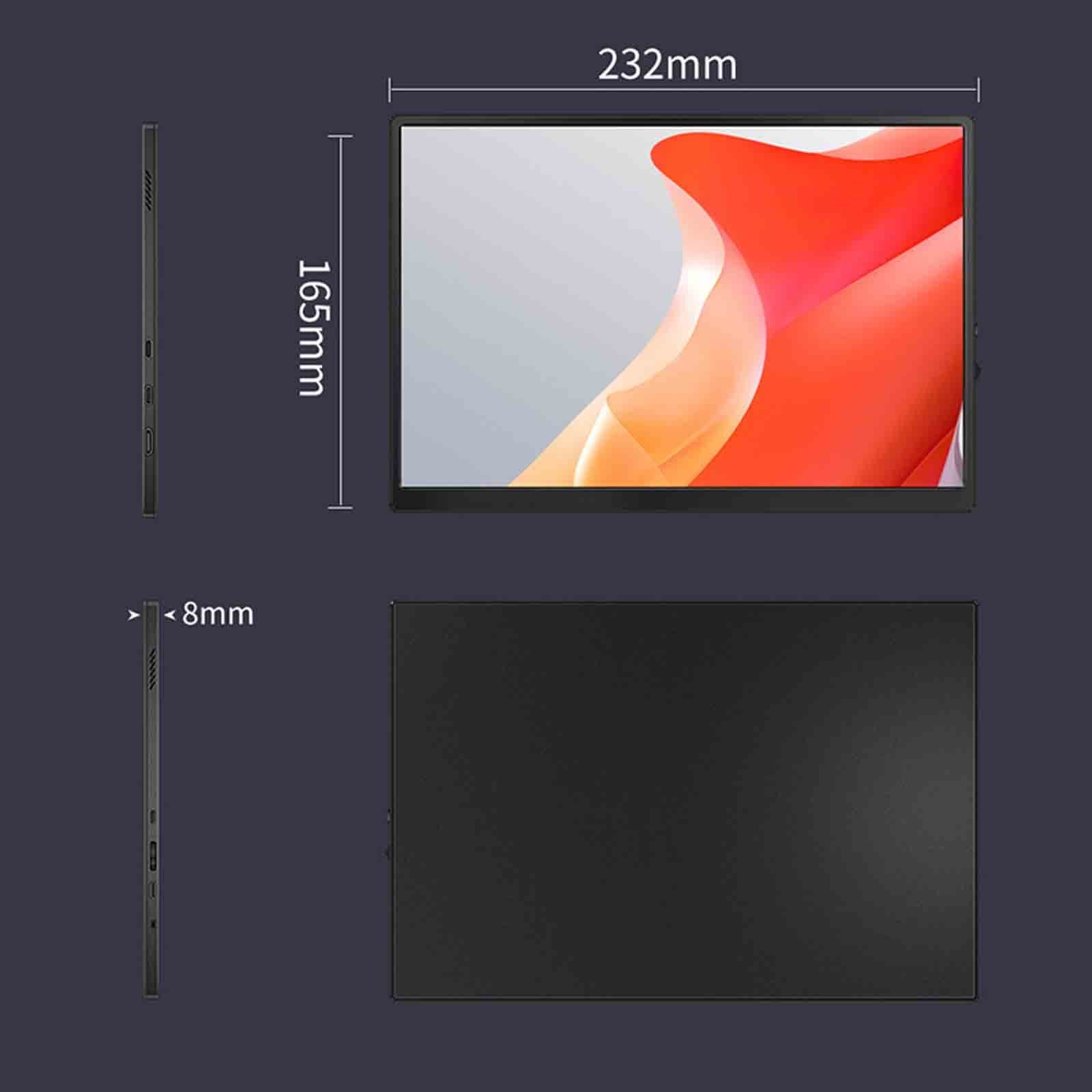 BDT 10.5-inch Portable Display Mobile Phone Screen Projection Computer Notebook Secondary Screen Expansion External Screen