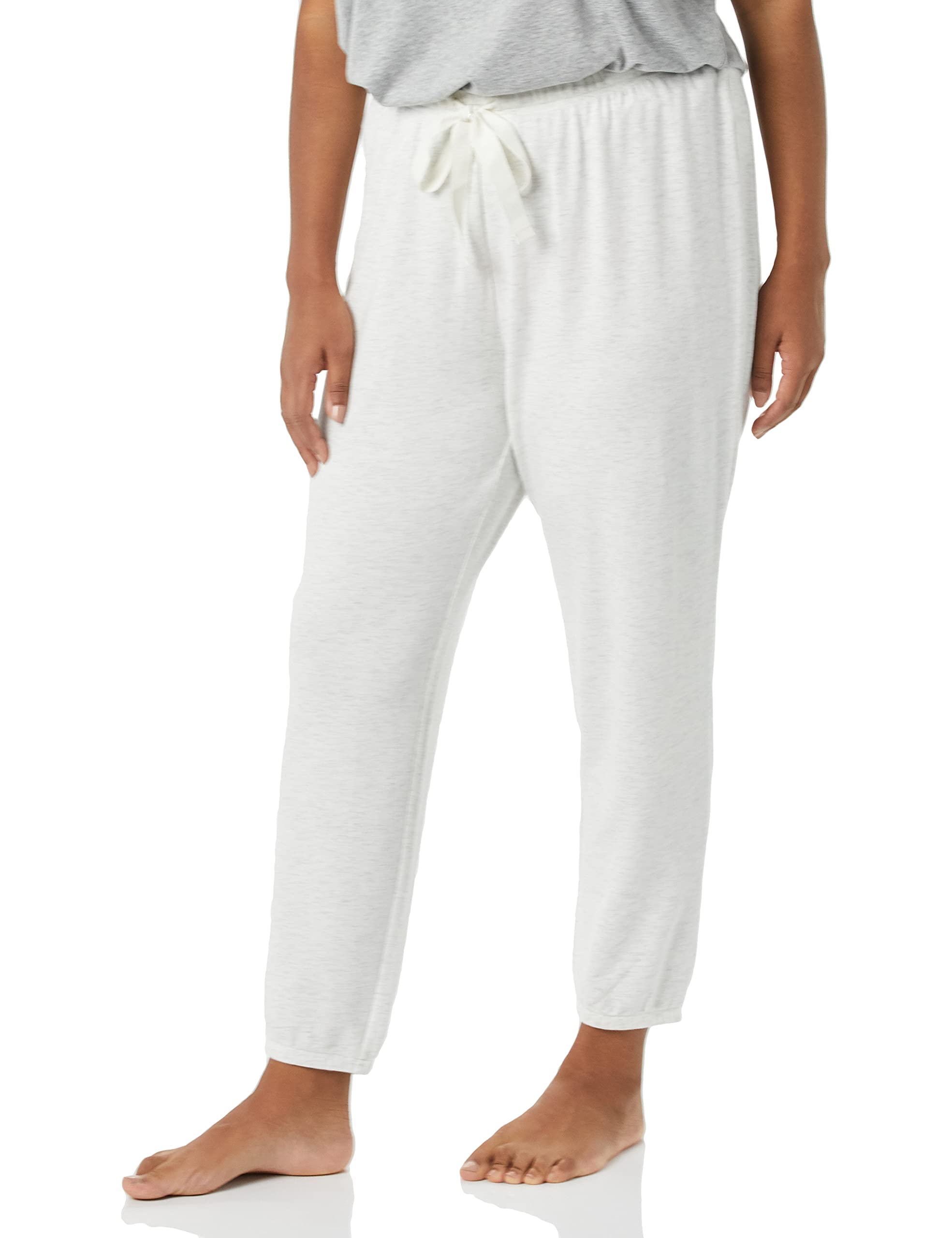 Amazon Essentials Women's Lightweight Lounge Terry Jogger Pajama Pant (Available in Plus Size), Pale Grey, Medium
