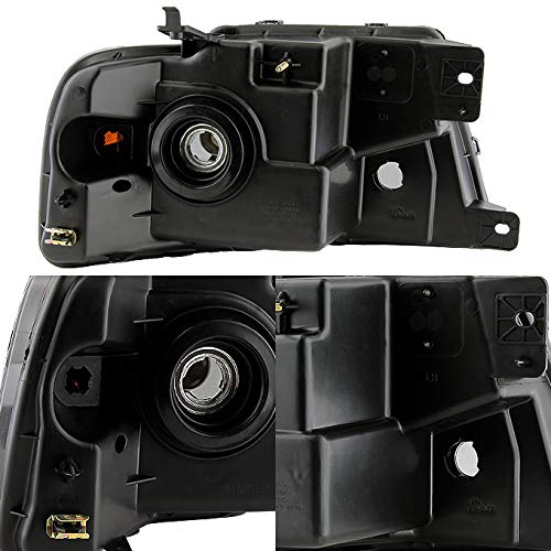 AKKON - For Ford F150 Lincoln Mark LT OE Replacement Black Headlights Driver/Passenger Head Lamps Pair New
