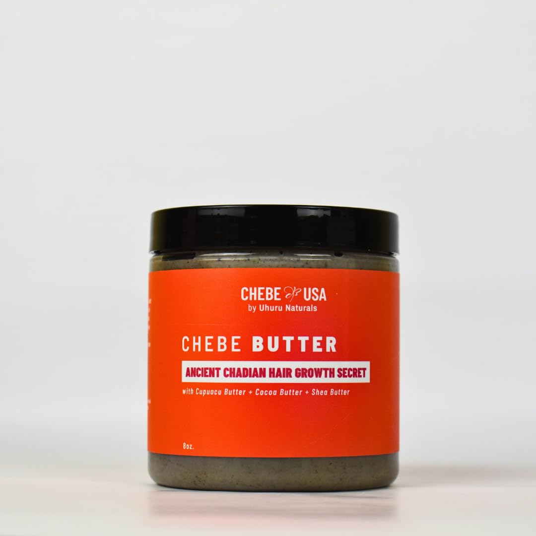 Uhuru Naturals Chebe Hair Butter (8oz) - A Whipped Butter With Authentic Chebe For Those That Are Not Able To Use Chebe The Traditional Way