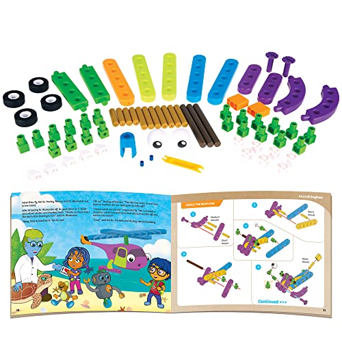 Thames & Kosmos Kids First Aircraft Engineer | STEM | 32 Page Full-Color Illustrated Storybook | Ages 3+ | Preschoolers & Kindergartners | Develop Fine Motor Skills | Parents' Choice Gold Award