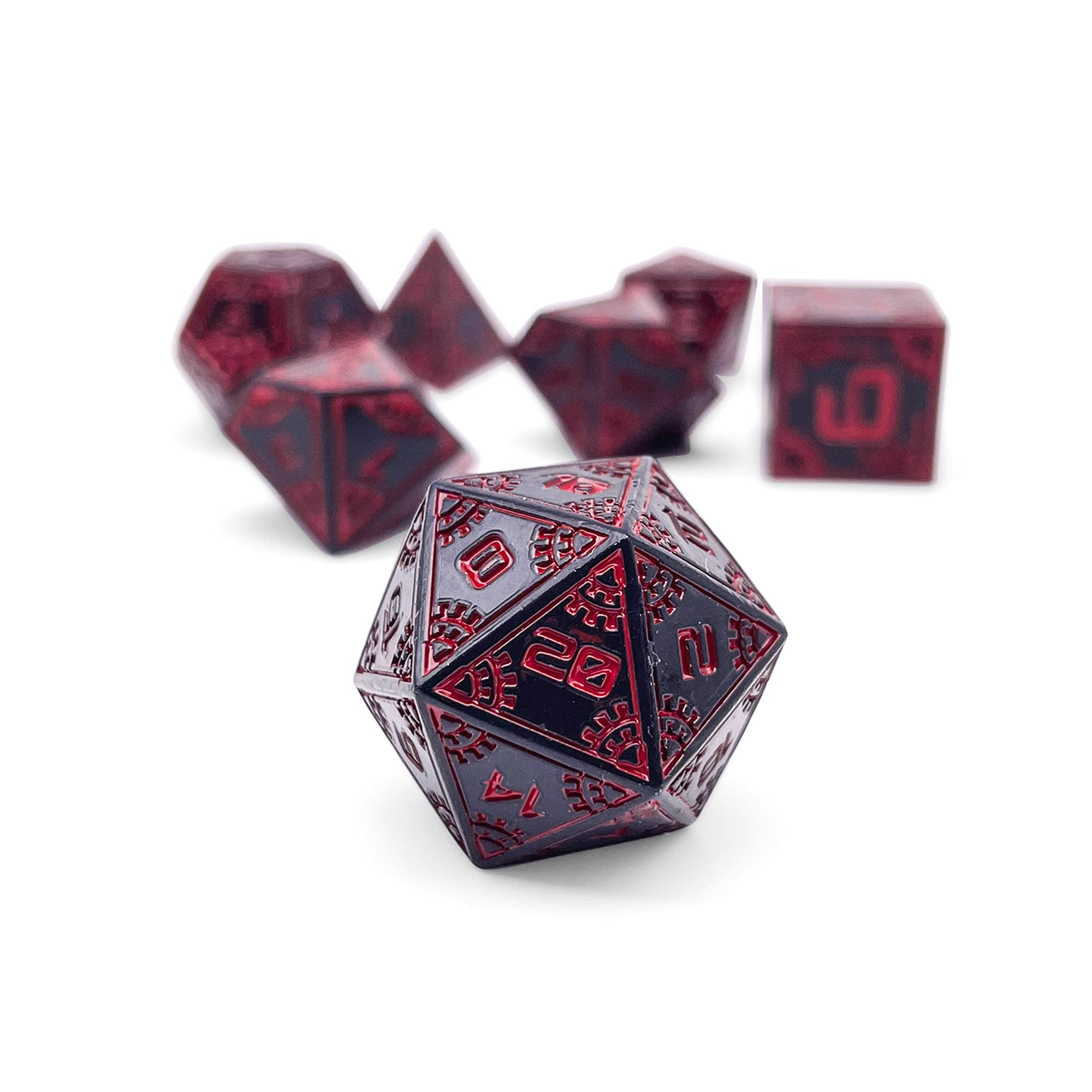 Norse Foundry Metal Space Dice - Red Giant