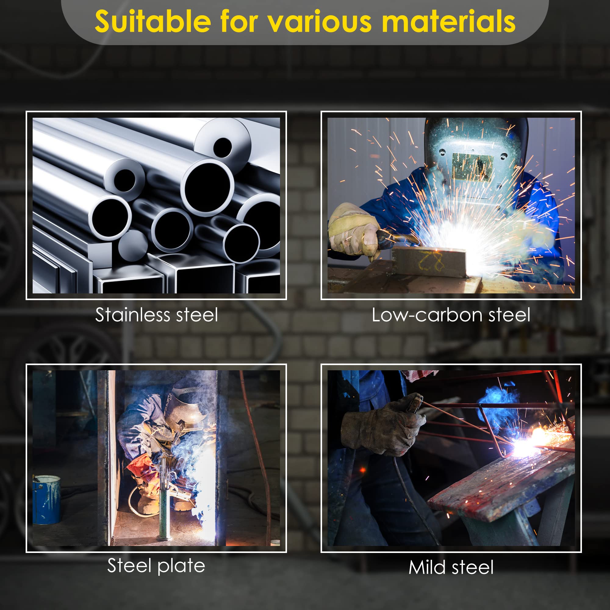 hynade Tig Welder TIG215A, HF ARC/TIG/Stick TIG Welders 215 Amp 110/220V Dual Voltage TIG Welding Machine