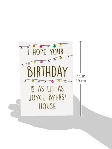 Cheeky Chops Cards Birthday Card Stranger Things, Joyce Byers Lit c987 (Free P&P), Full colour