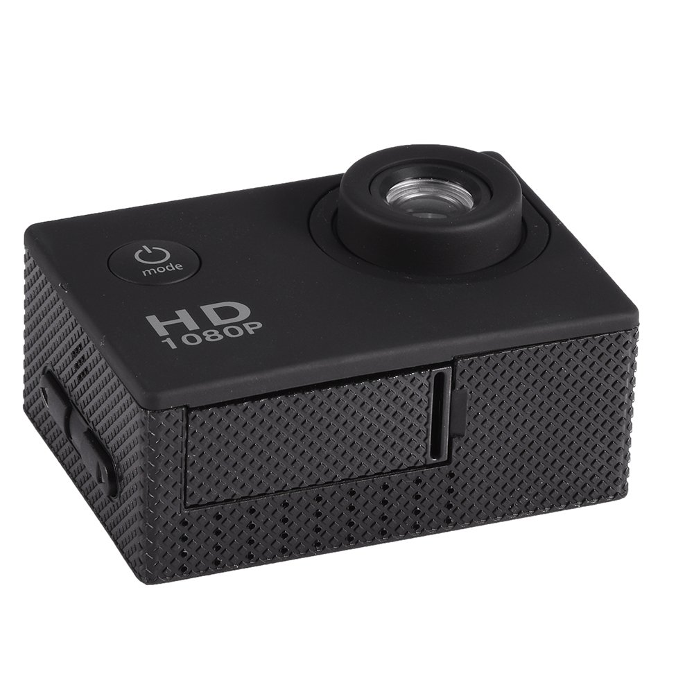 Action Camera 12MP Waterproof 30m Outdoor Sports Video Camera 1080P Full LCD Mini Camcorder with 900mAh Rechargeable Batteries and Mounting Accessories Kits(Black,)
