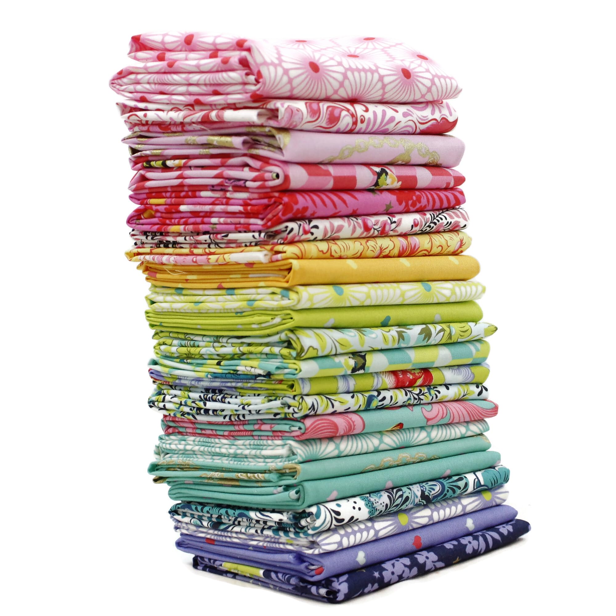 Besties Fat Eighth Bundle (22 Pieces) by Tula Pink for Free Spirit 9 x 21 inches (22.86 cm x 53.34 cm) Fabric cuts DIY Quilt Fabric
