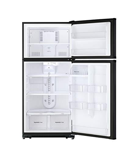 Winia WTE18HSBCD 18 Cu. Ft. Top Mount Refrigerator Ice Maker Ready - Black