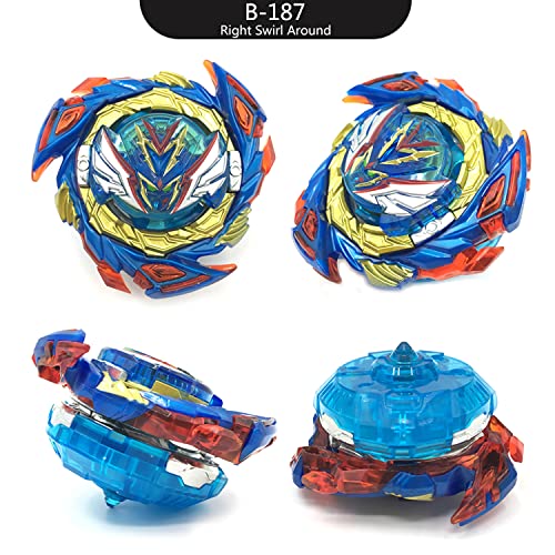 Desamvap Bey Battling Tops Burst Dynamite Battle B-187 Savior Valkyrie.Sh-7 with Bey Blade Launcher Grip Right Spin DB Layer System Gyro Toys Set for Kids Children Boys