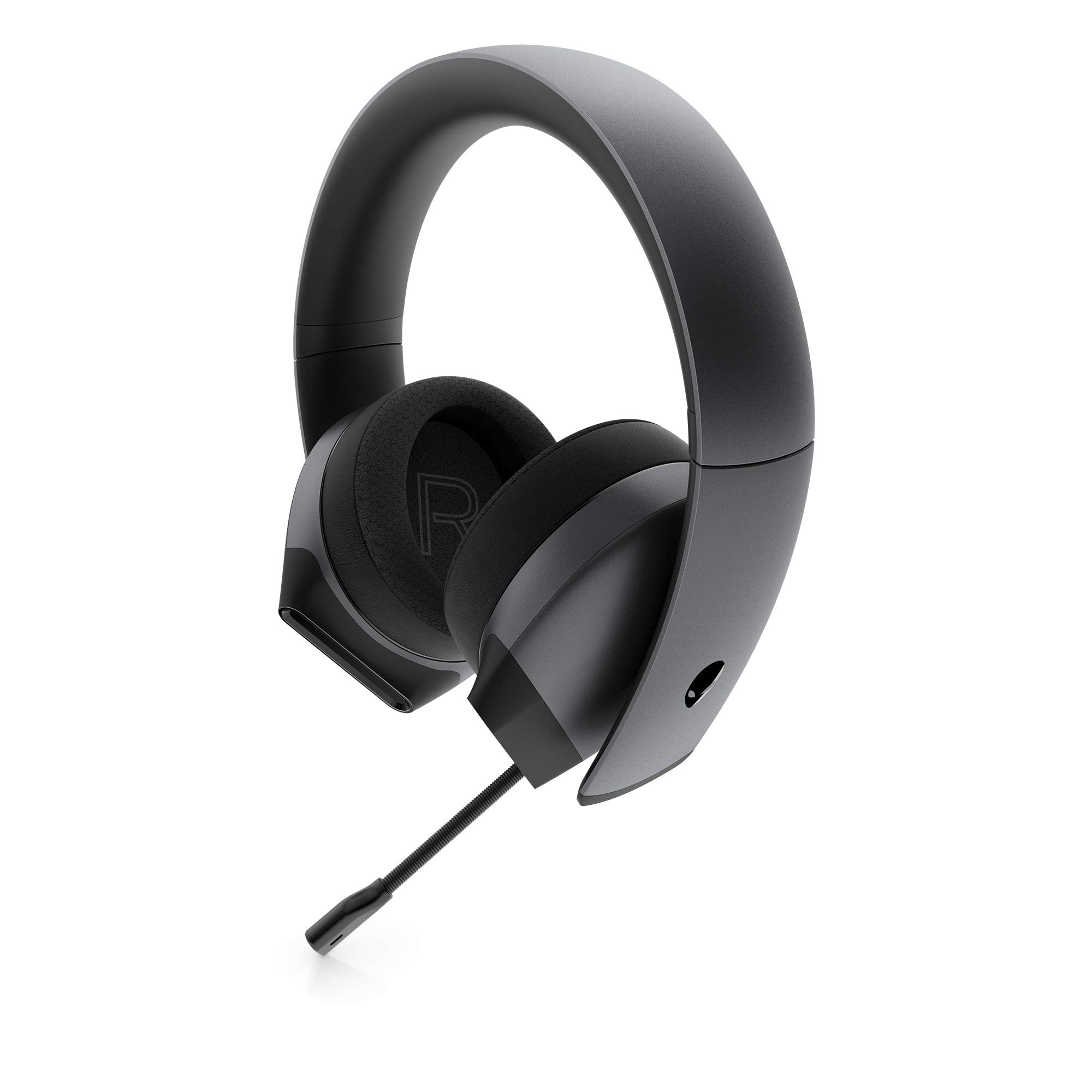 Alienware 7.1 PC Gaming Headset AW510H-Dark: 50mm Hi-Res Drivers - Noise Cancelling Mic - Multi Platform Compatible(PS4,Xbox One,Switch) via 3.5mm Jack