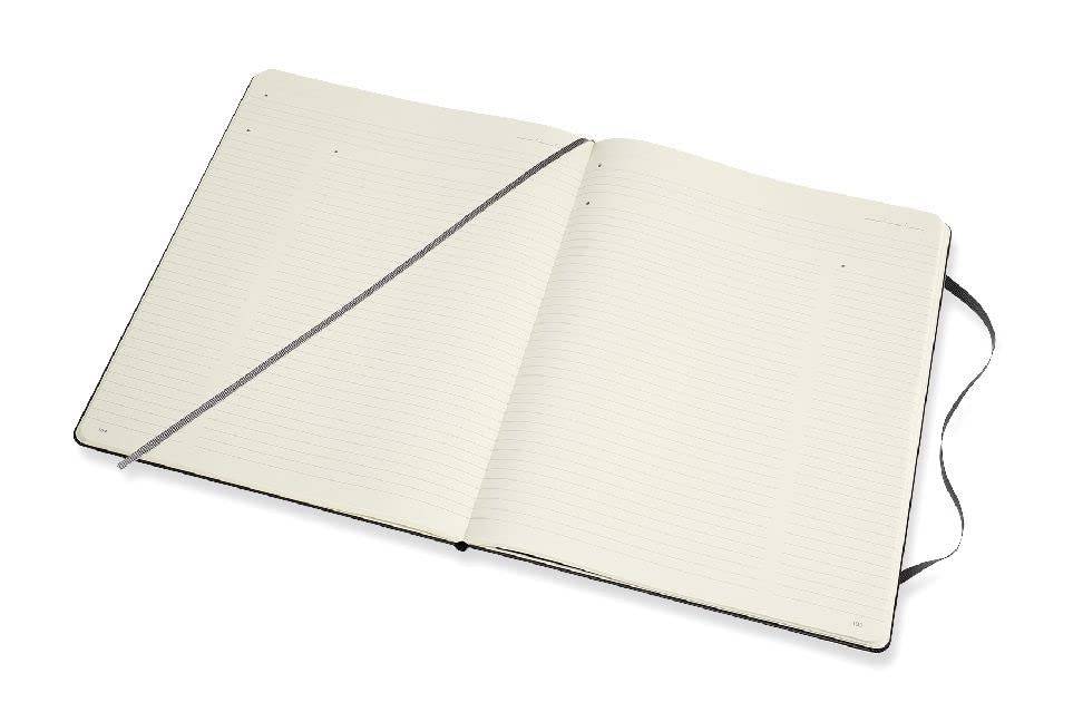 Moleskine PRO Notebook, Hard Cover, XXL (8.5" x 11") Professional Project Planning, Black, 192 Pages