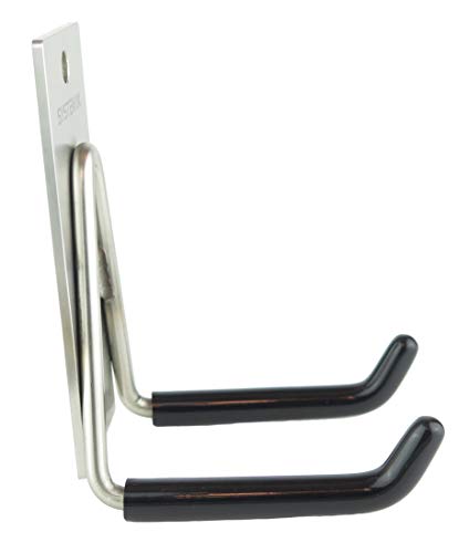 System X SVS 163-3 Stainless Steel Short Double Hook for Pegboard, 3 Inches Long, Pack of 3