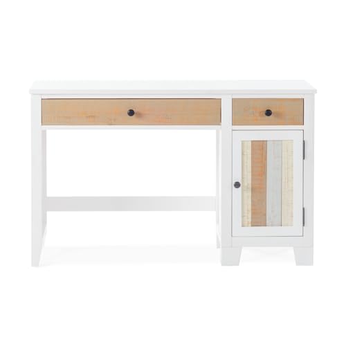 Child Craft Rockport Kid’s Writing Desk, Includes 2 Drawers and 1 Storage Cabinet, Plenty of Storage, Durable Construction, Non-Toxic, Baby Safe Finish (Sandstone)